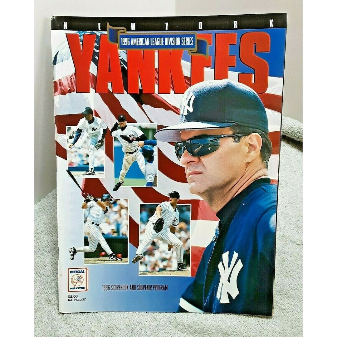 1996 New York Yankees Division Series Official Program Scorecard Texas ...