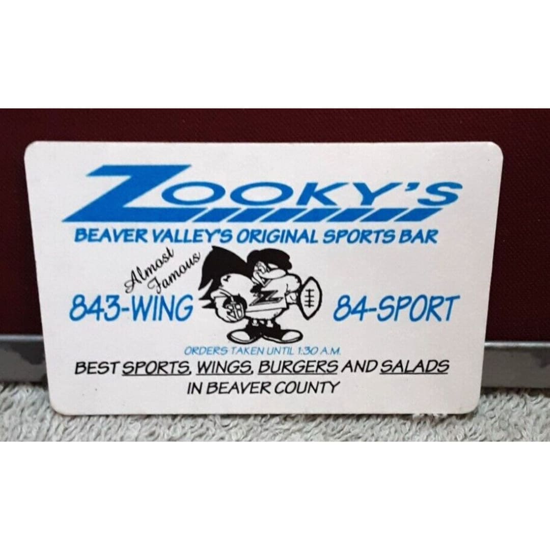 1996 Pittsburgh Steelers Schedule Zookys Sports Bar - Etsy