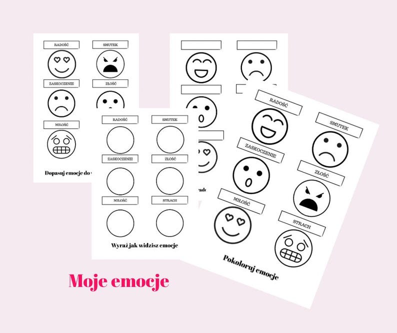 Emotion Cards for Children Worksheets for Children Cards for ...