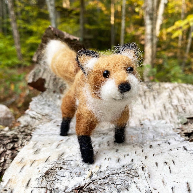 Needle Felted Fox - Etsy