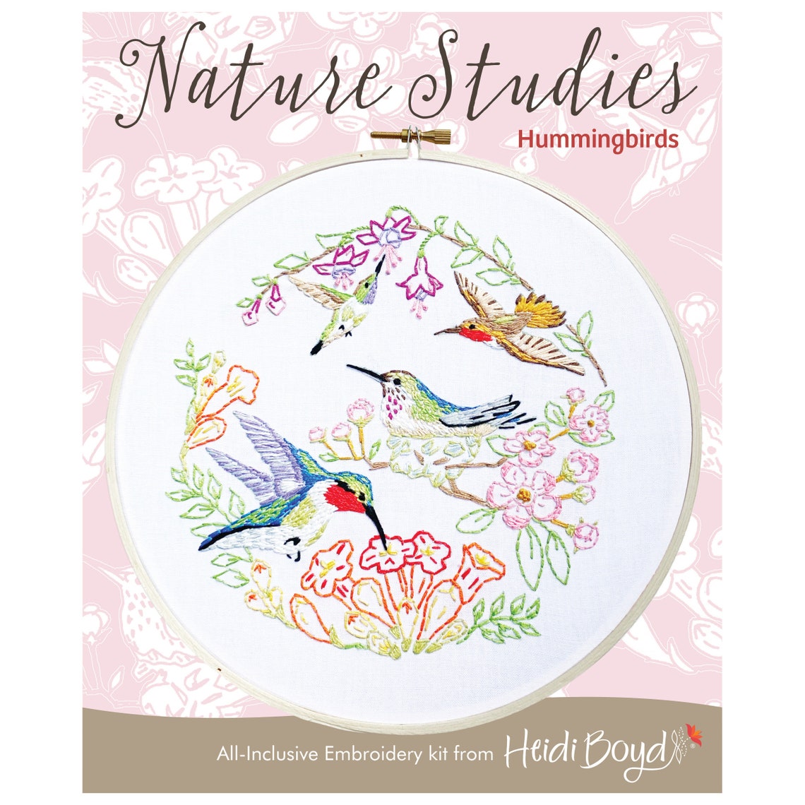 Hummingbird Embroidery, Hummingbird Embroidery Kit, Ruby Throated, Anna ...