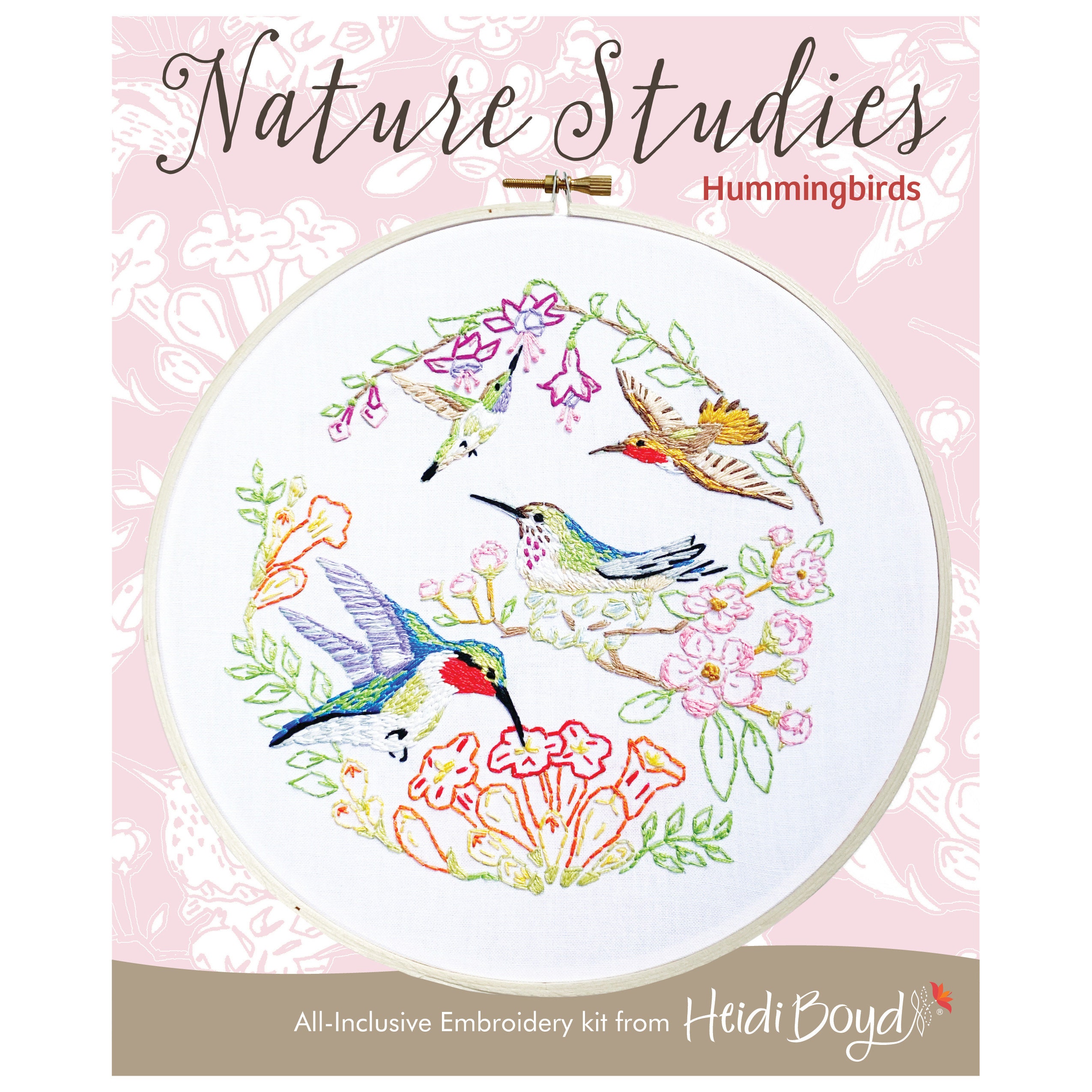 Hummingbird Embroidery, Hummingbird Embroidery Kit, Ruby Throated, Anna ...