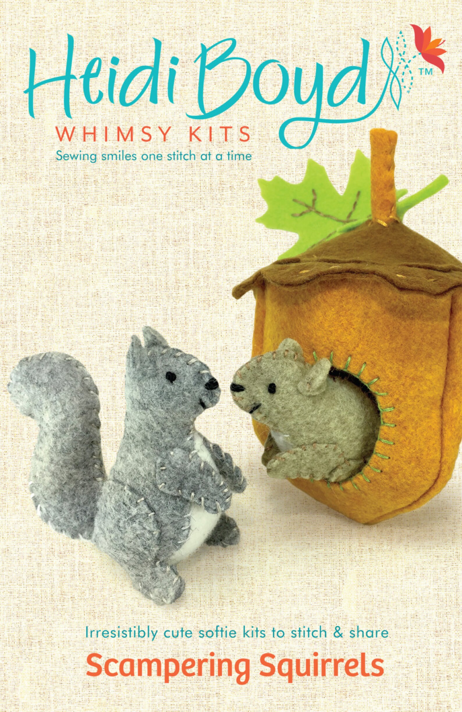 Squirrels Sewing Kit Felt Animal Craft Kit Felt Squirrel - Etsy UK