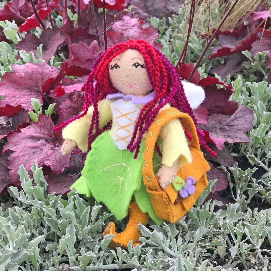Leaf Dress, Elf Boots and Satchel, Fairy Fashion Kit, Doll Clothes Kit ...