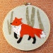 Fox Embroidery Kit, Fox Craft Kit, Fox Wall Art, Fox Sewing Kit ...