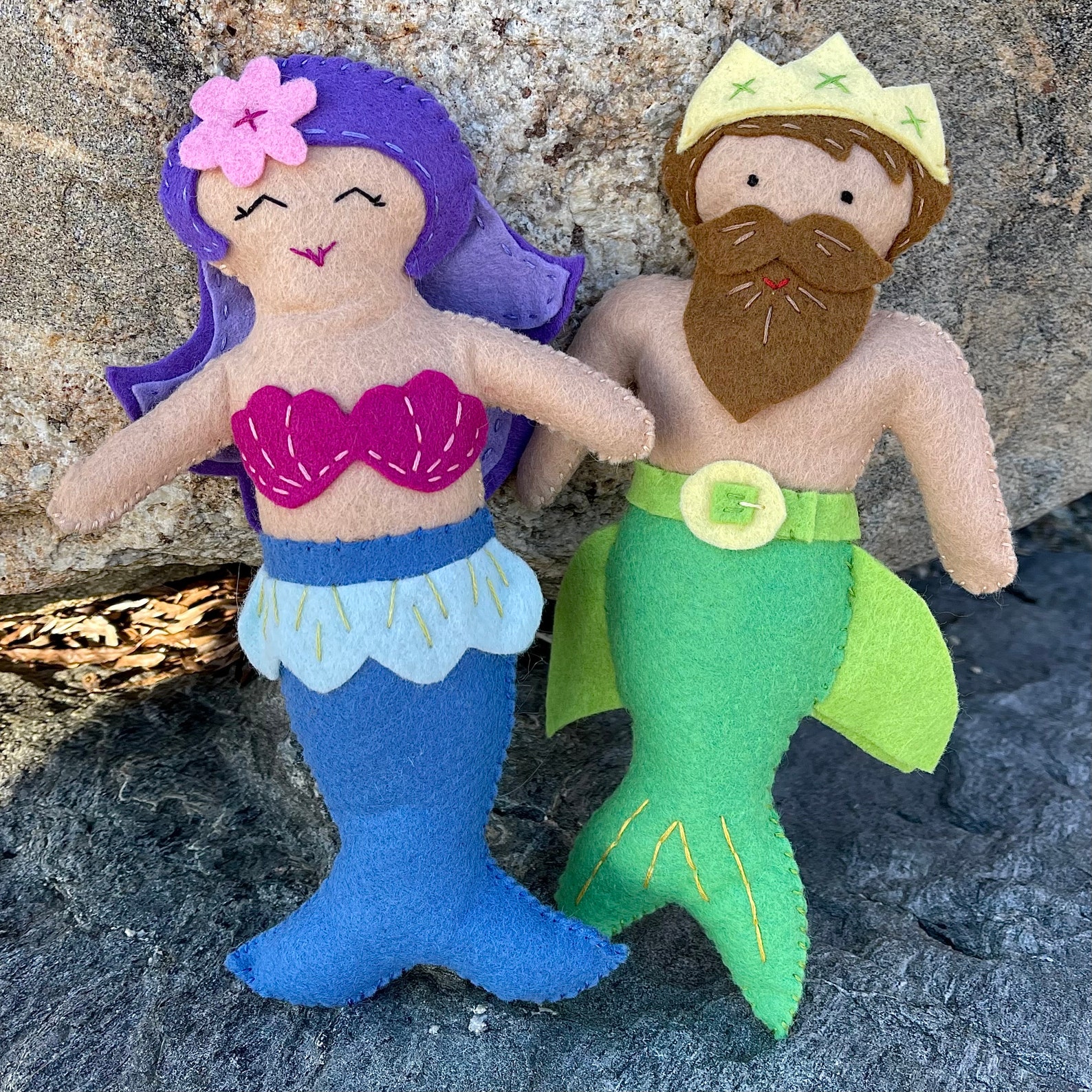 Mermaid Sewing Kit Felt Mermaid Kit Felt Doll Kit Beginner - Etsy