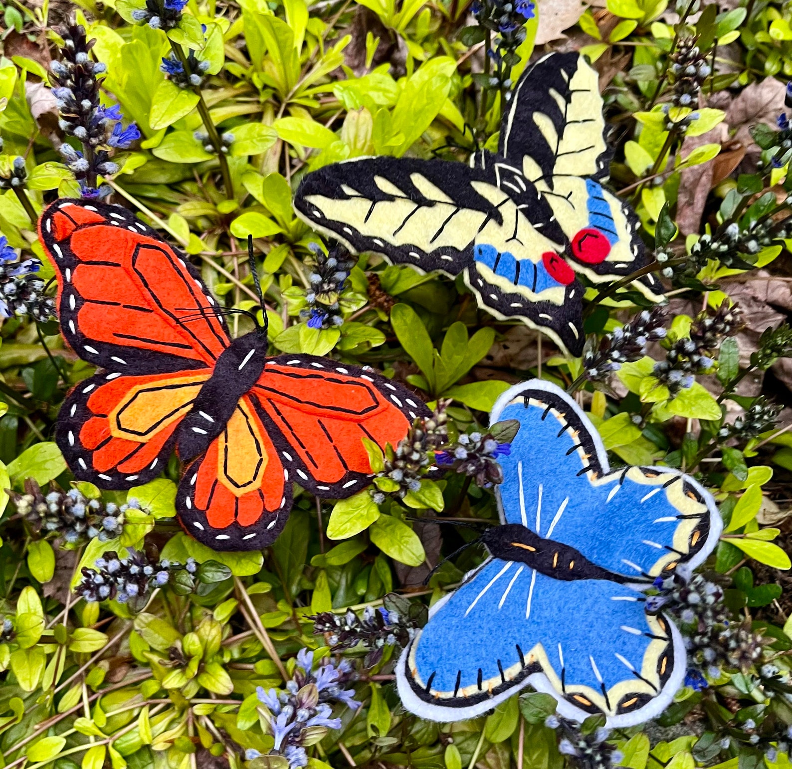 Swallowtail, Monarch and Karner Blue Ornaments, Butterfly Ornament Kit ...