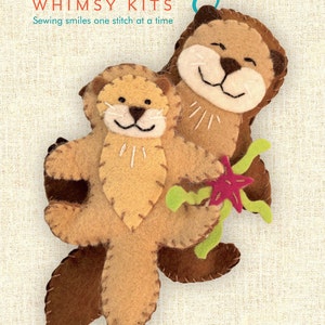 Otters Sewing Kit, Felt Otter Ornaments, Felt Animal Craft Kit ...