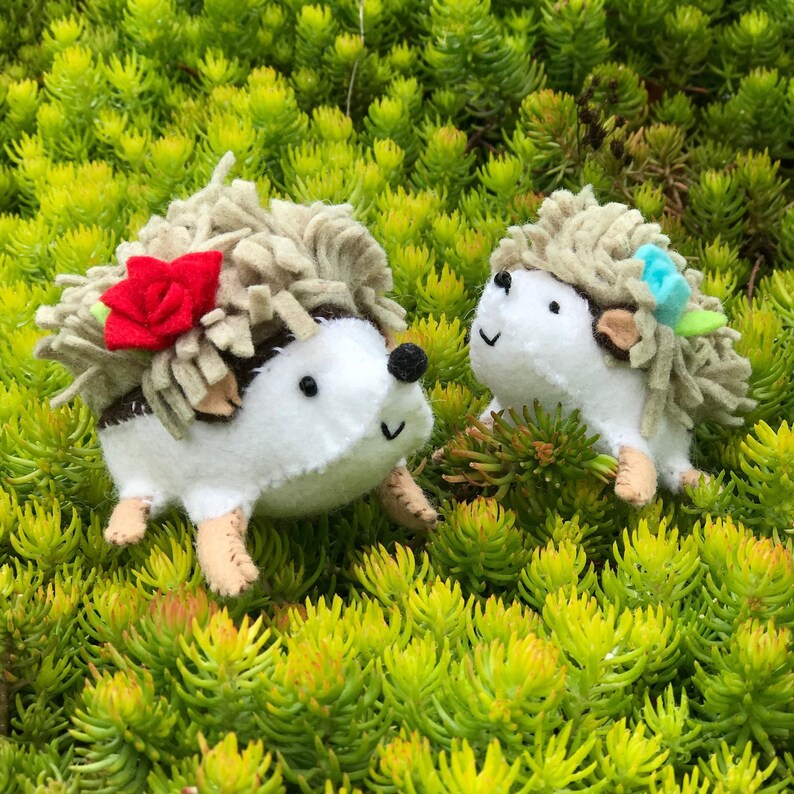 Hedgehog Sewing Kit, Felt Hedgehog Ornament, Felt Animal Craft Kit ...