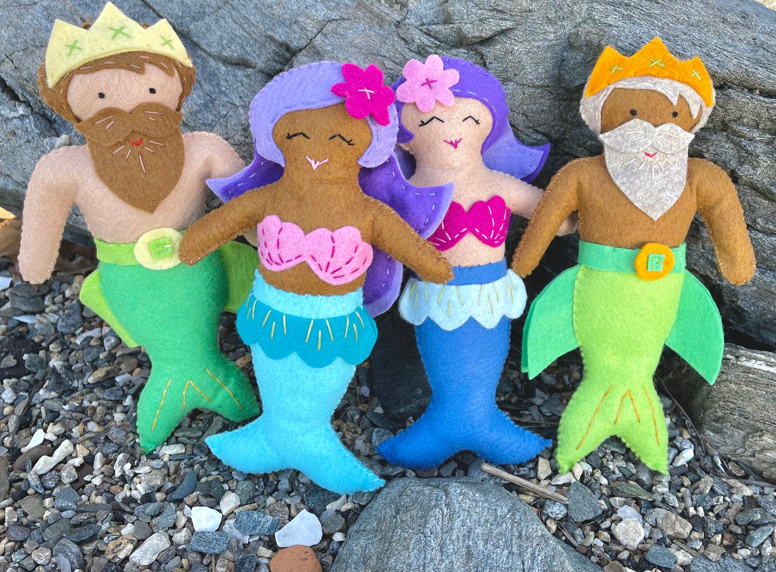 Mermaid Sewing Kit Felt Mermaid Kit Felt Doll Kit Beginner - Etsy