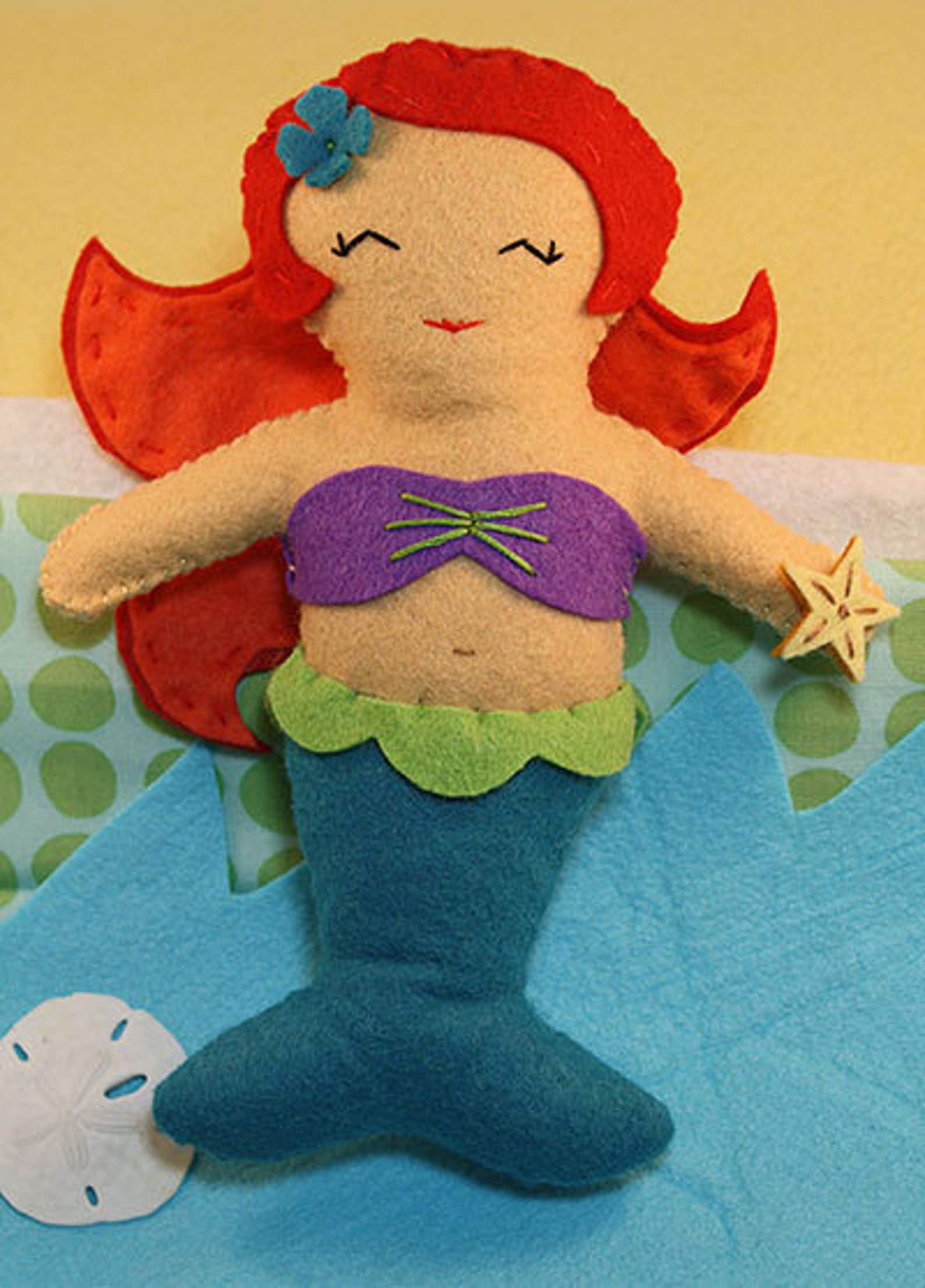 Mermaid Sewing Kit Felt Mermaid Kit Felt Doll Kit Beginner | Etsy