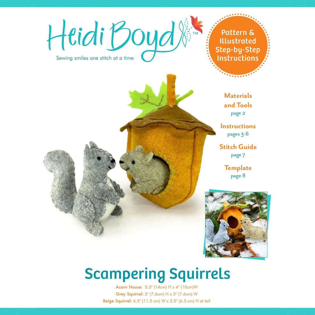 Squirrels, Grey Squirrel, Squirrel Pattern, Felt Squirrels, Squirrel ...