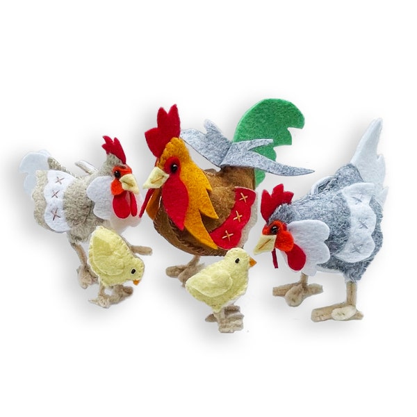 Felt Chicken - Etsy