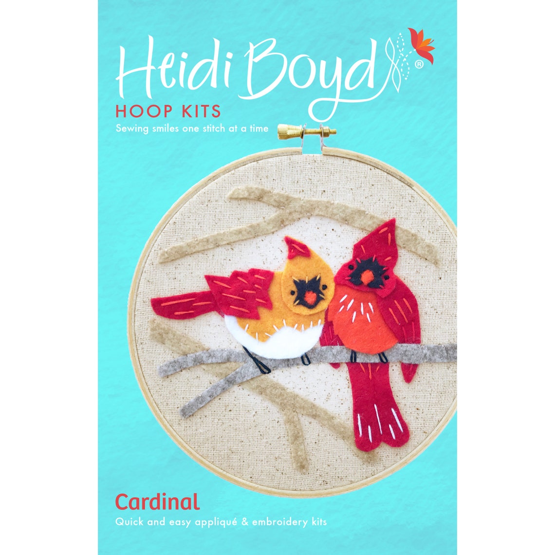 Cardinal Embroidery Kit Cardinal Embroidery Cardinal Wall - Etsy