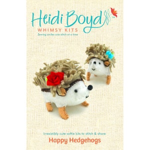 Hedgehog Sewing Kit, Felt Hedgehog Ornament, Felt Animal Craft Kit ...