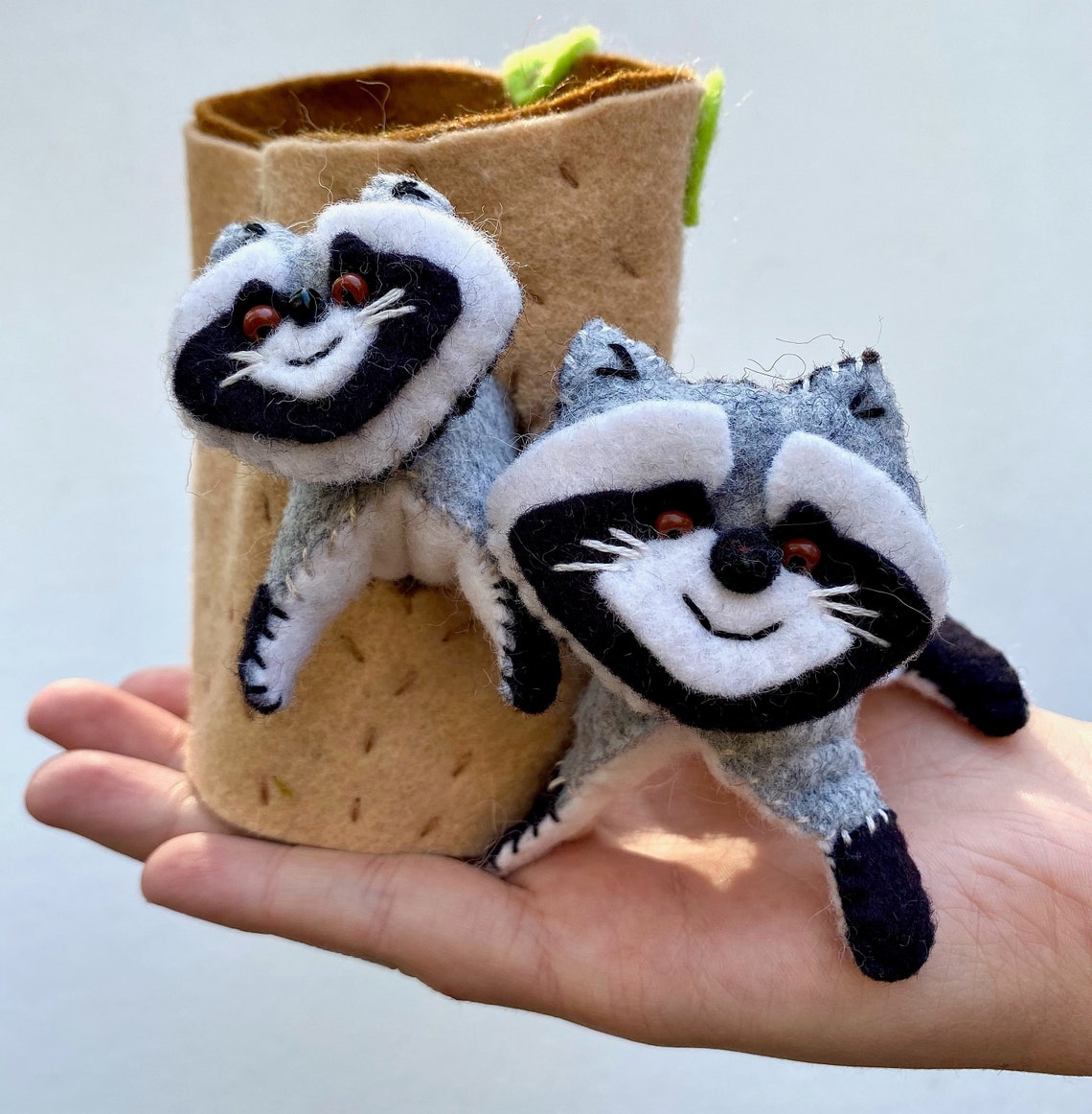 Raccoons Sewing Kit Felt Raccoon Craft Kit Masked Bandits | Etsy