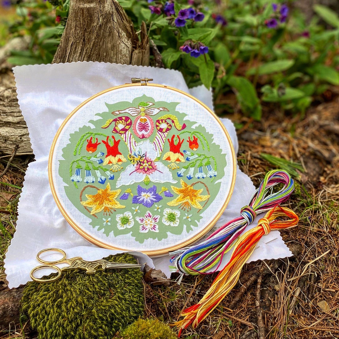 Flower Embroidery, Nature Studies Embroidery Kit, Spring Woodland ...