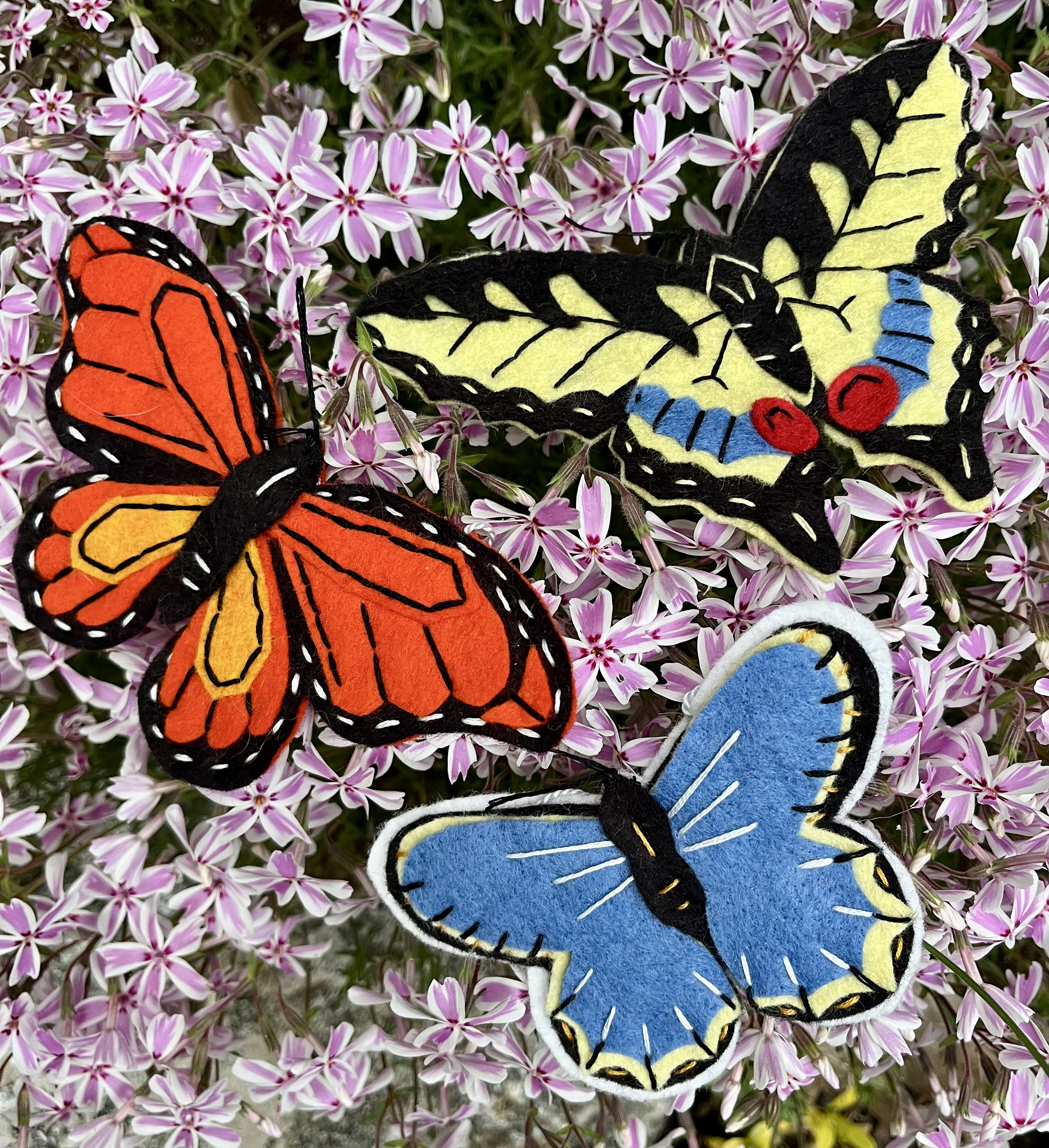 Swallowtail, Monarch and Karner Blue Ornaments, Butterfly Ornament Kit ...