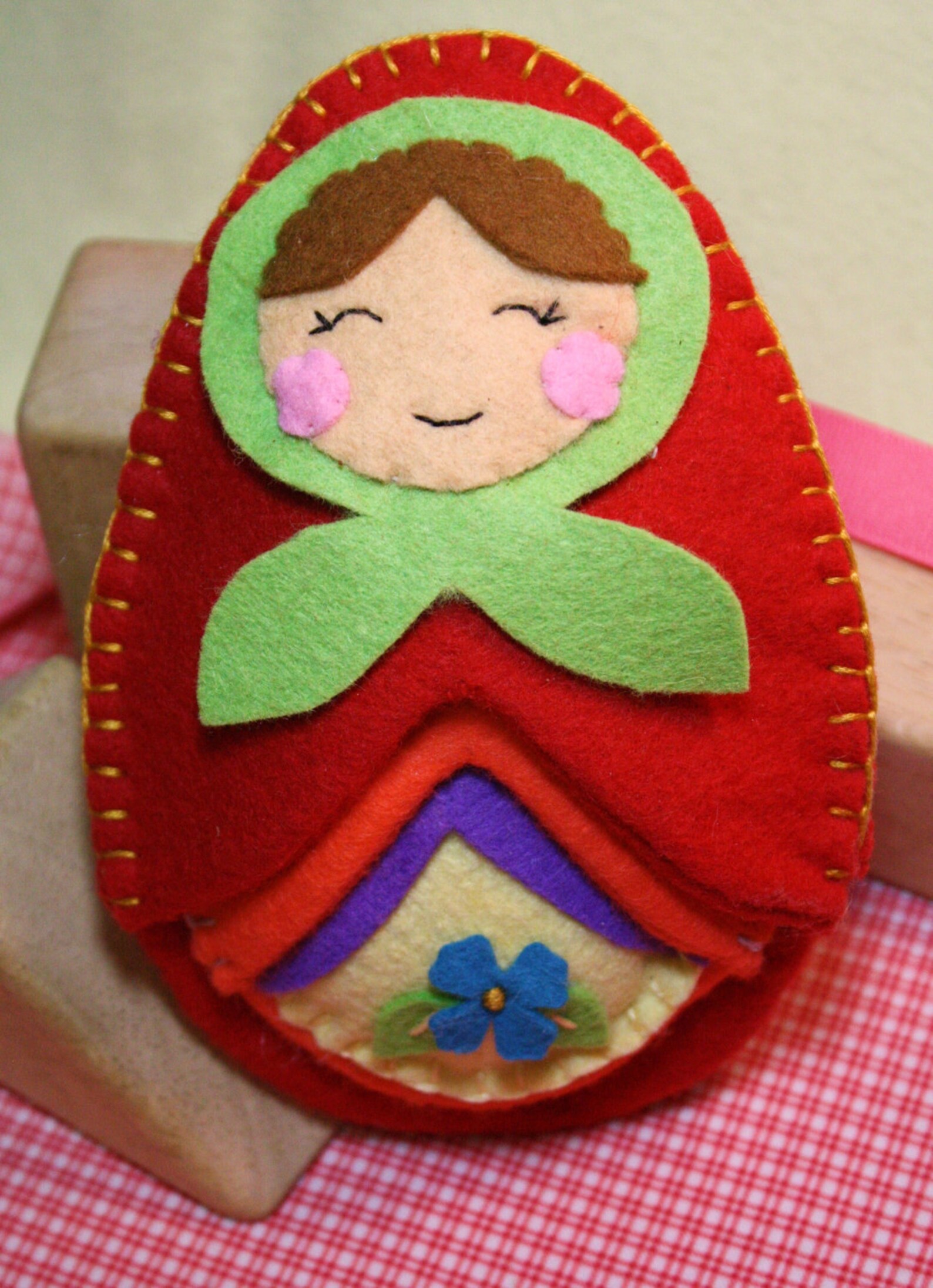 Matryoshka Dolls Sewing Kit, Felt Nesting Doll Kit, Felt Doll Kit ...