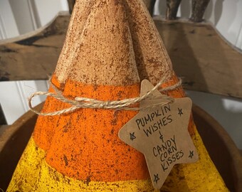 6 Primitive Fall Candy Corn Bowl Fillers - Etsy