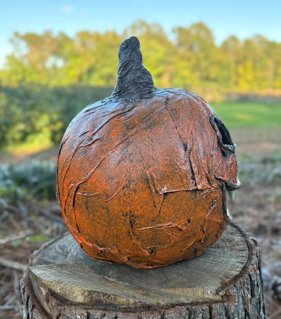 Vampire Jack O’ Lantern 9” – Handmade Halloween Horror Decoration - Etsy