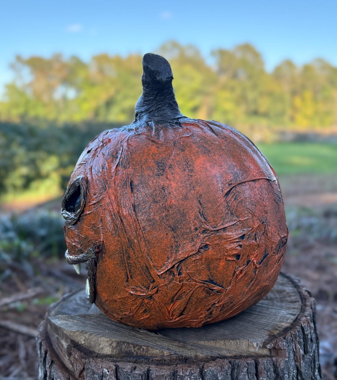 Vampire Jack O’ Lantern 9” – Handmade Halloween Horror Decoration - Etsy
