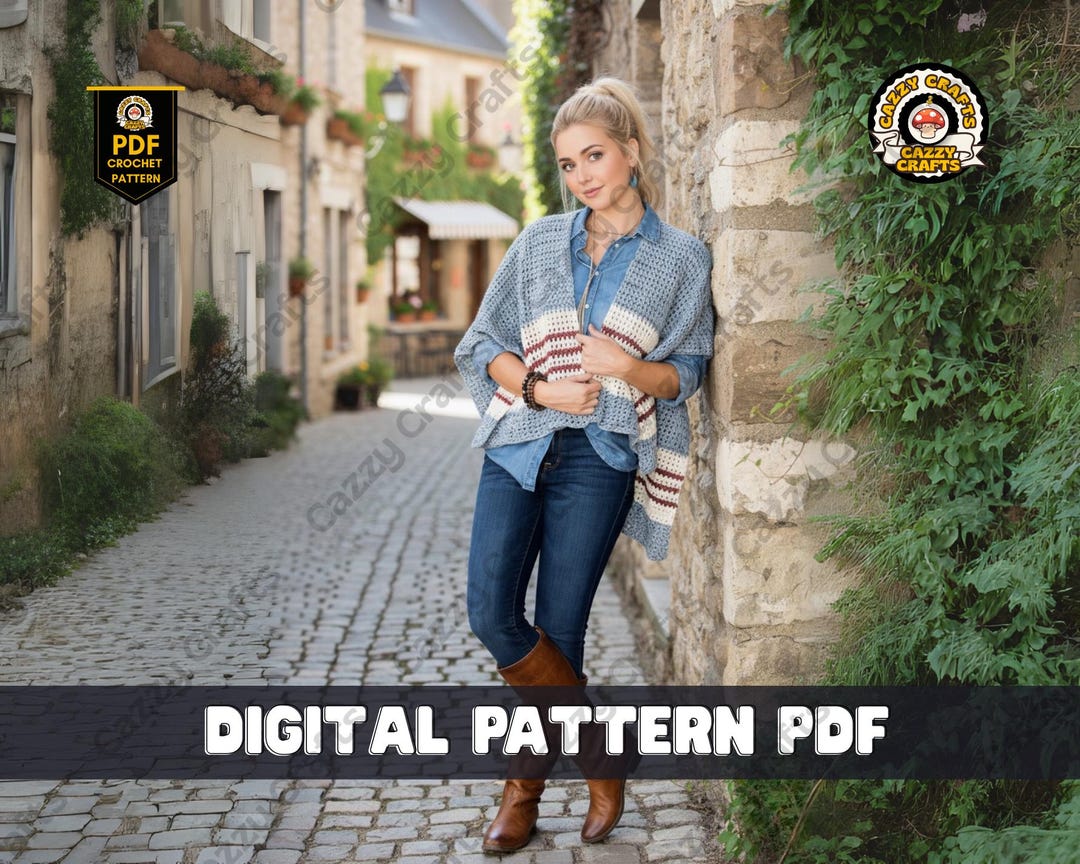 Slanted Neck Crochet Scarf Pattern: Beginner-friendly (PDF Download) - Etsy