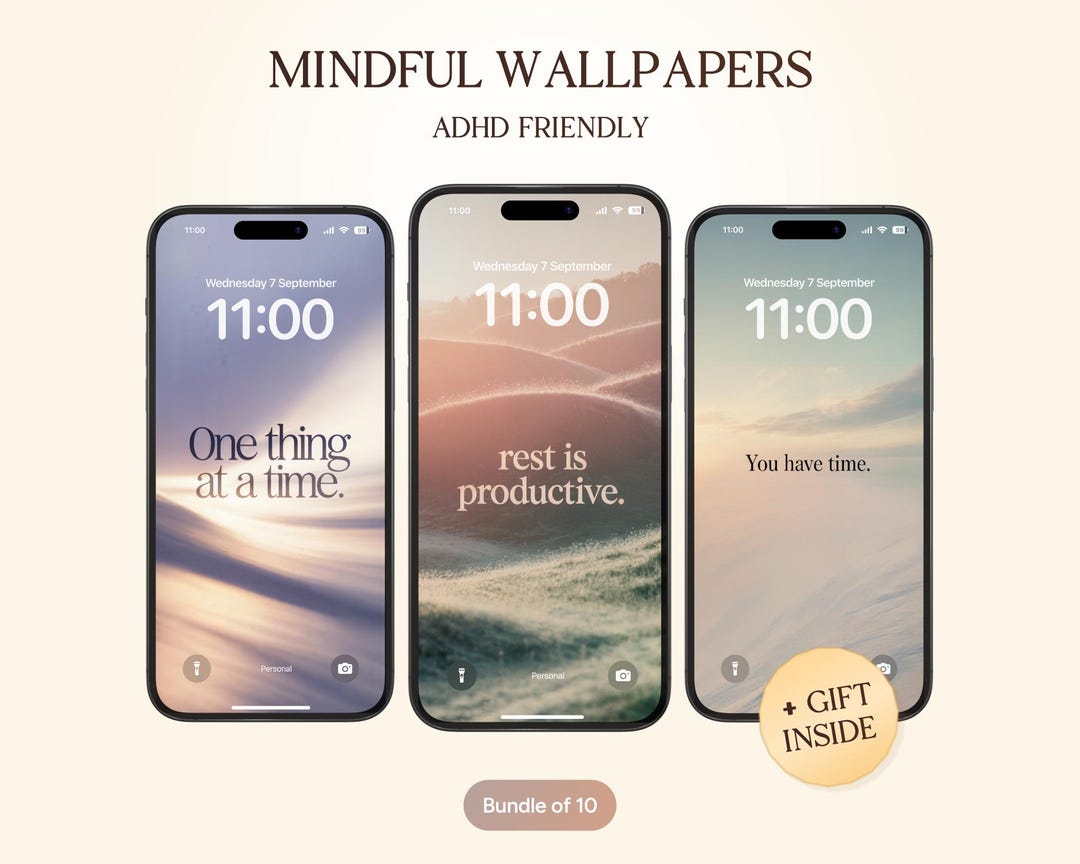 Mindful Affirmation Wallpapers | Calm Minimal iPhone Backgrounds ...