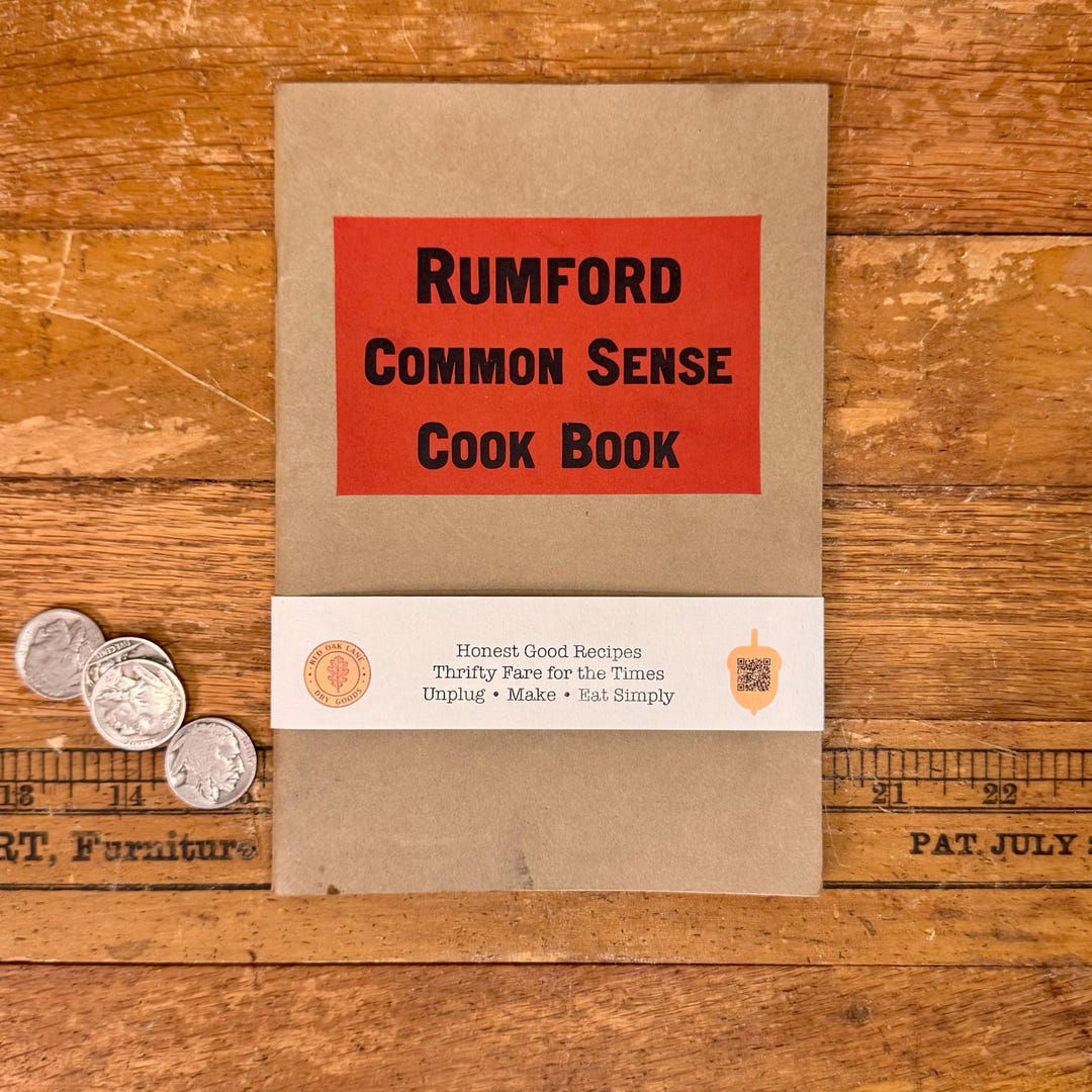 Depression Era Antique Cookbook | 1930's Rumford Common Sense Paperback ...