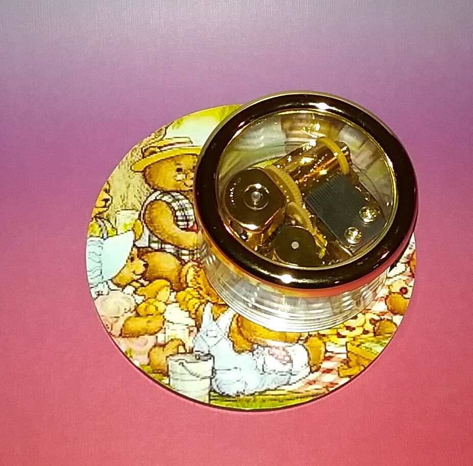 Teddy Bears Picnic Revolving Music Box by Odyssey Gold | Etsy
