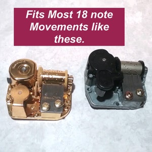 Comb an 18 Note Music Box Movement Steel Harp for a Musical - Etsy