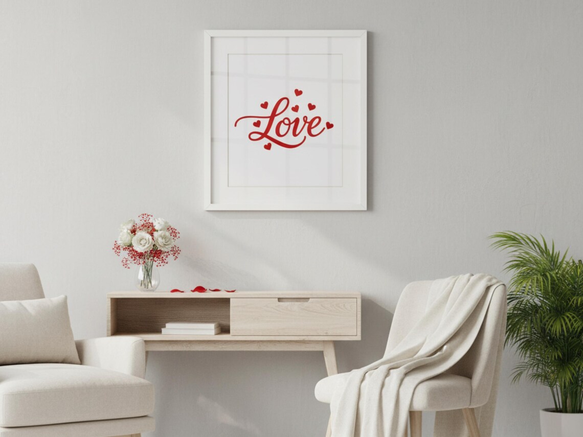 Love Script With Heart SVG, Calligraphy Clipart (digital Download) - Etsy