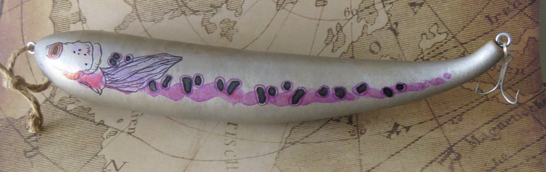 Hand Painted Gourd Fishing Lure - Etsy