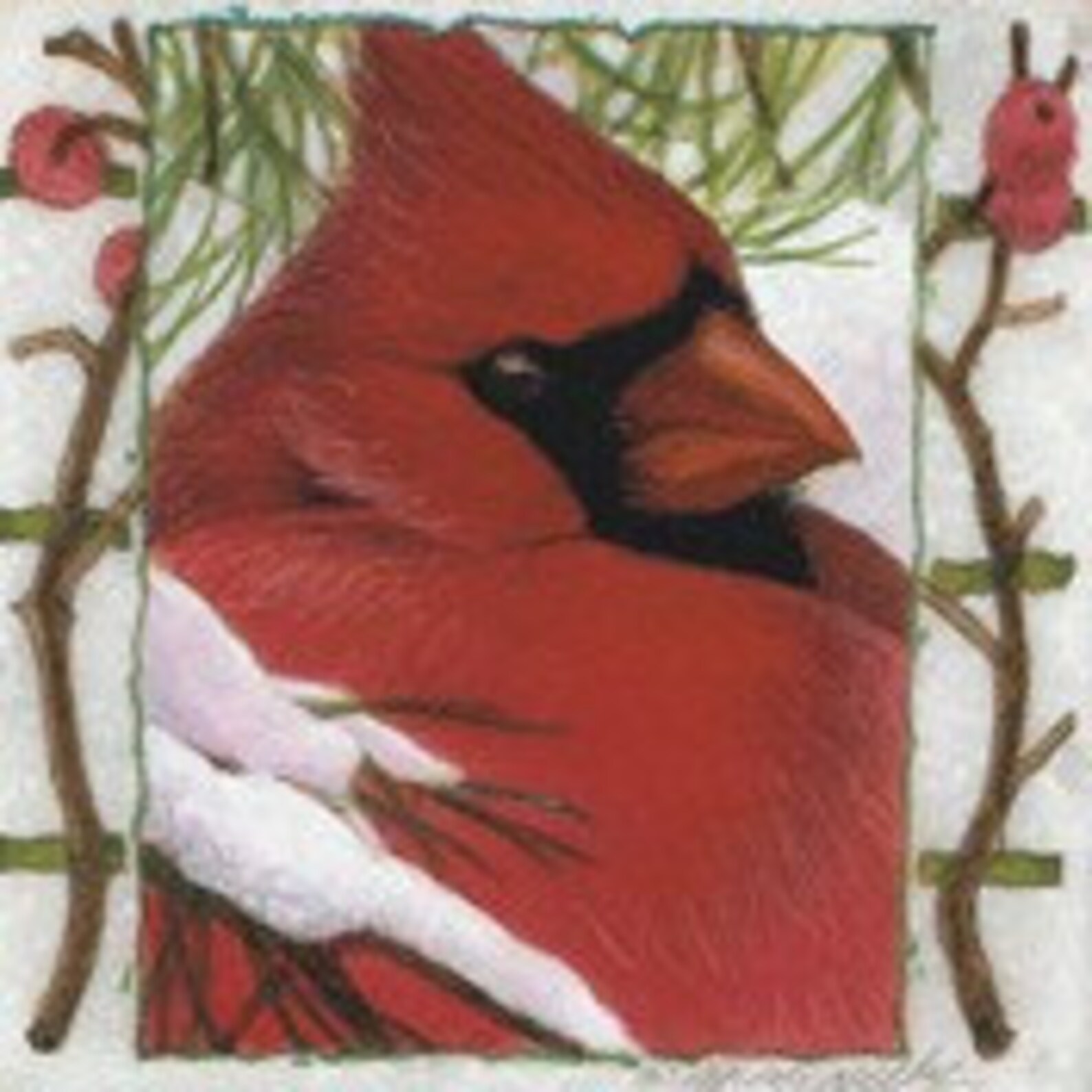 Northern Cardinal Matted/signed Giclee Print - Etsy