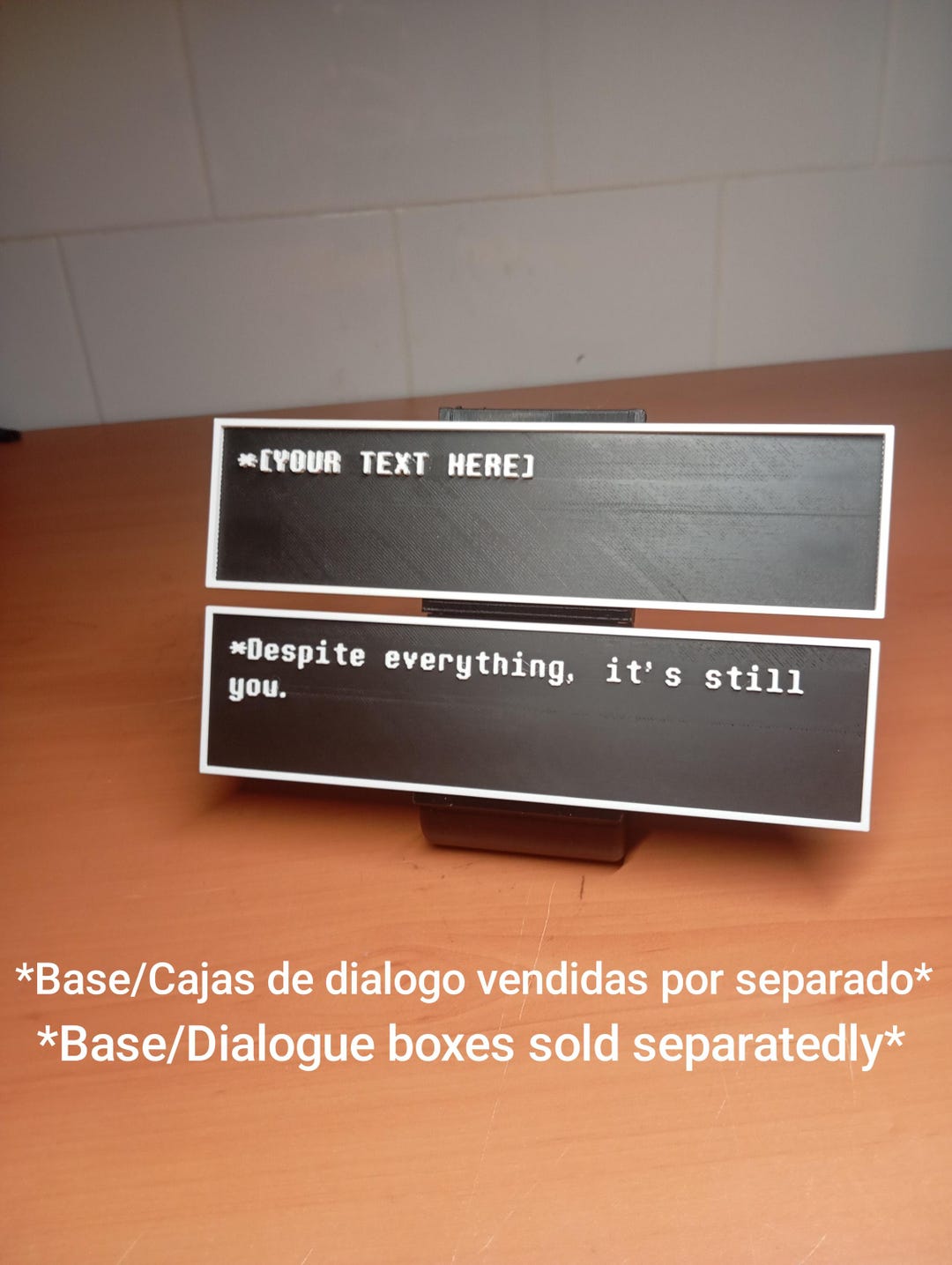 Custom Undertale and Deltarune Modular Dialog Box Stand, 3D Printed ...