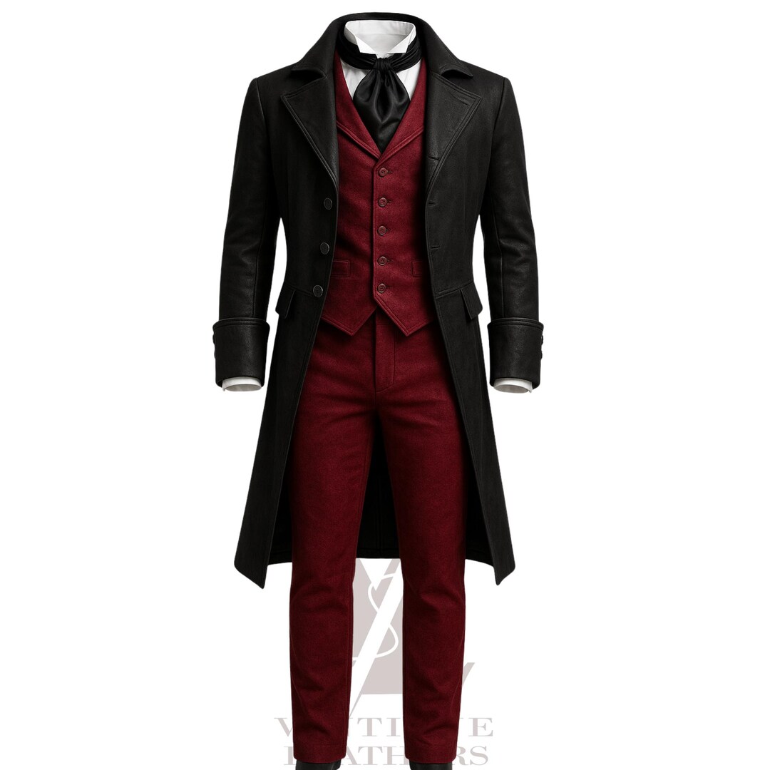Vampire Cosplay Unisex Costume for Halloween- Handmade Victorian ...