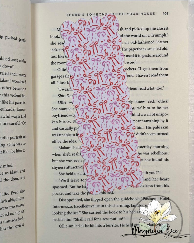 Coquette Bow Bookmark | Bookish Merch Book Lover Gift - Etsy