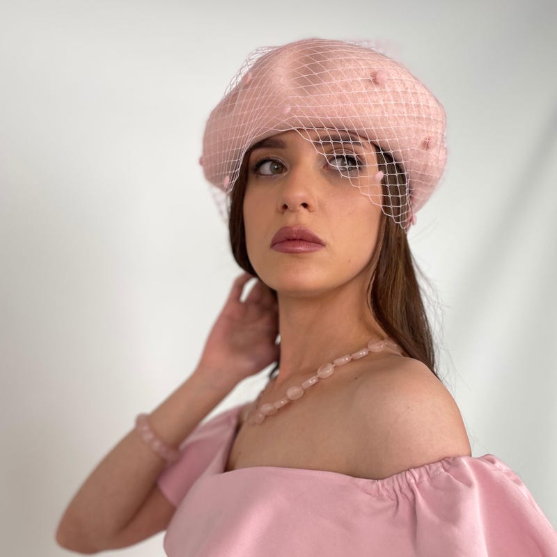 Berets With Veil - Etsy