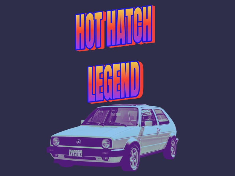 Hot Hatch Legend Retro 80s 90s VW Golf GTI Sweatshirt | Vintage ...