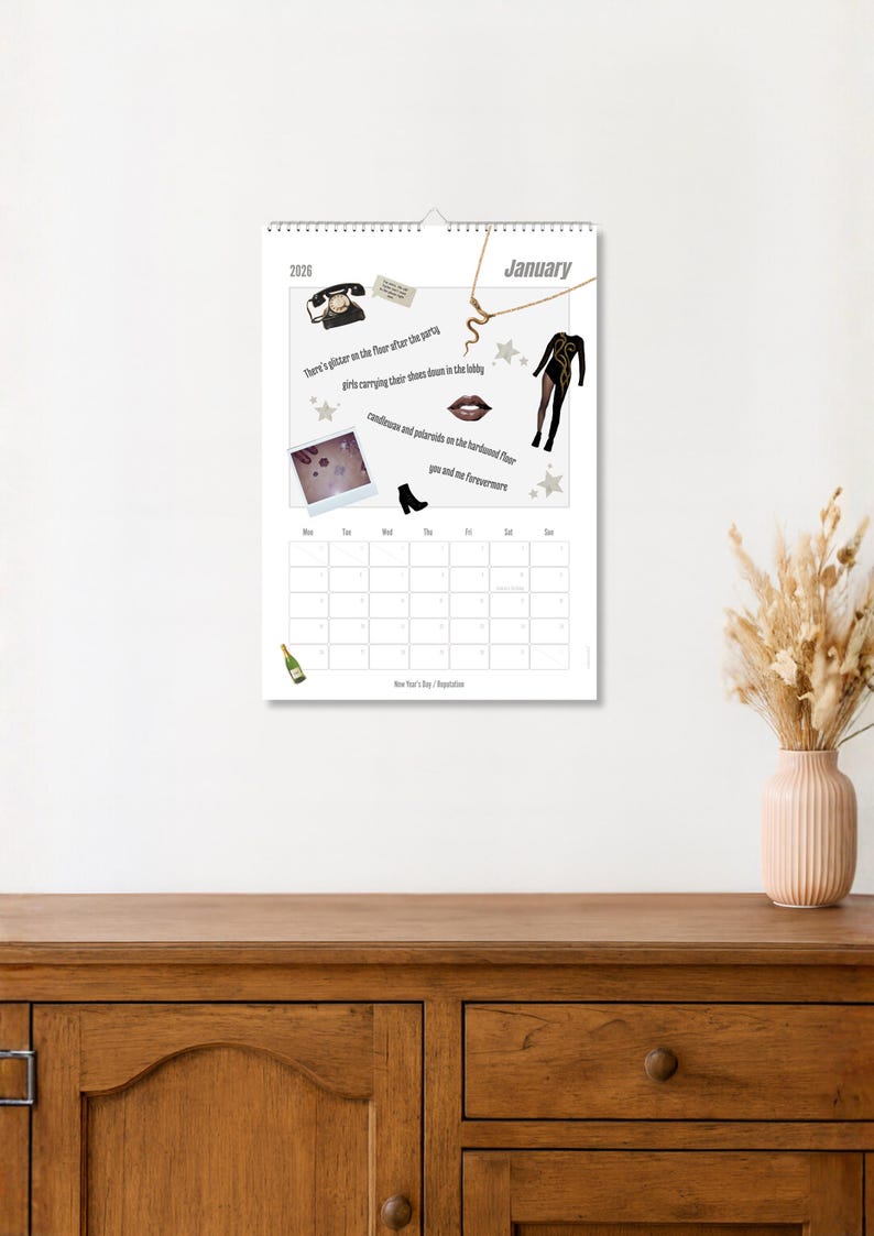 The Ultimate Eras Calendar 2026 - Inspired by Taylor Swift and Eras ...