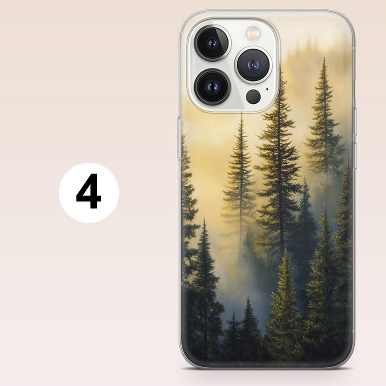Forest Phone Case Outdoors Trees Pine Cover for iPhone 17, 16, 15, 14 ...