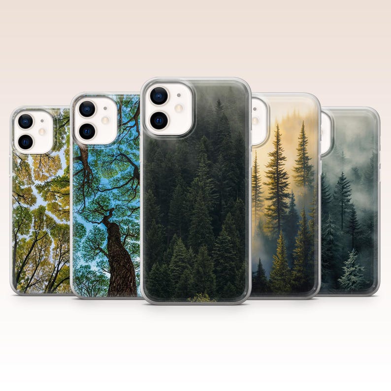 Forest Phone Case Outdoors Trees Pine Cover for iPhone 17, 16, 15, 14 ...