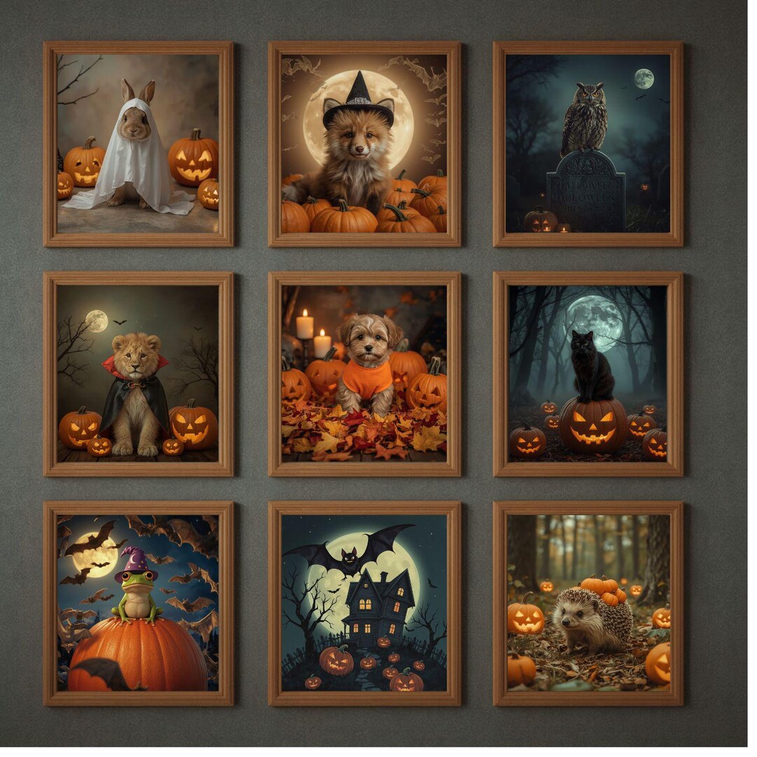 Halloween Print Bundle: 30 Spooky Designs (digital Download) - Etsy