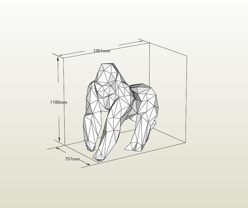 DXF File of a 1.1m Gorilla Sculpture | Laser Cutting, Bending & Welding ...