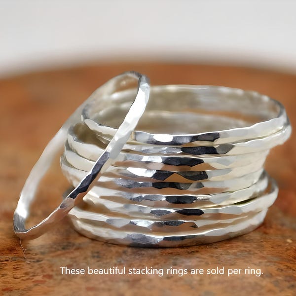 Rustic Silver Ring - Etsy