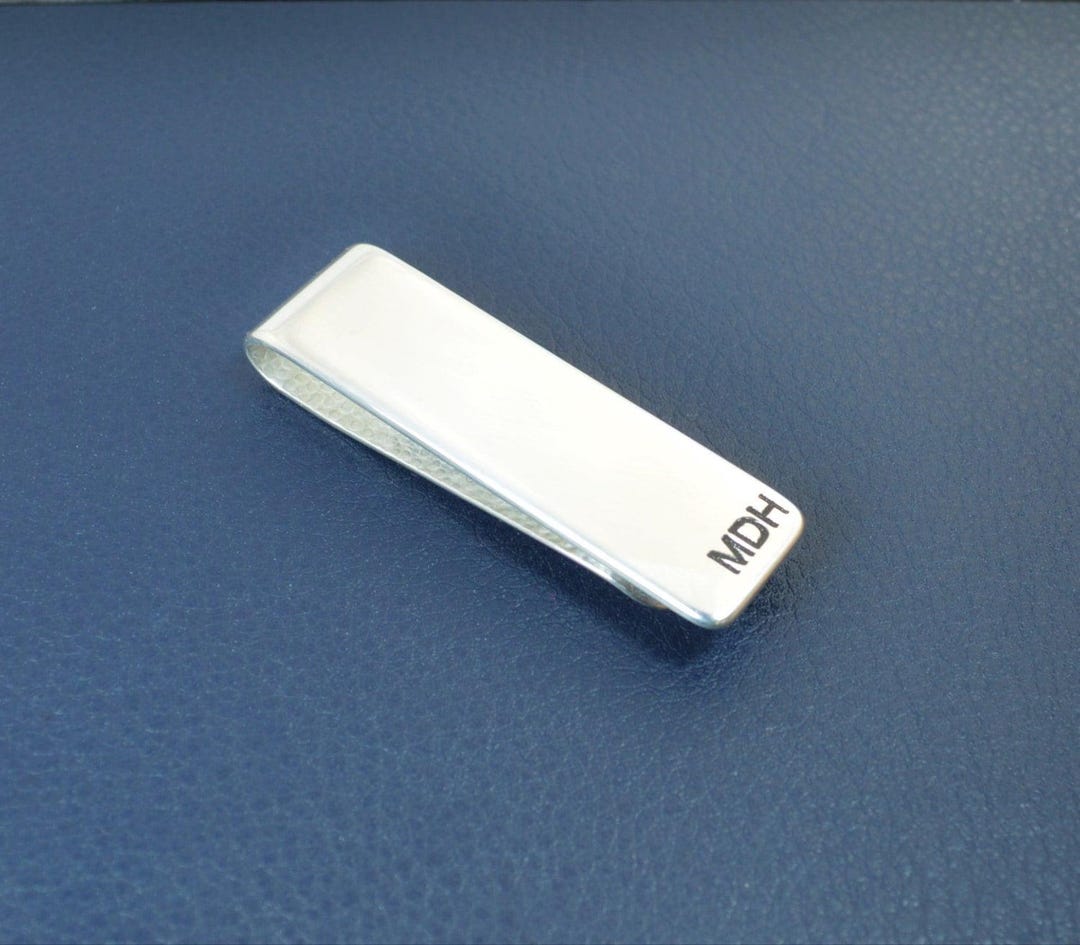 Sterling Silver Money Clip, Customized With Free Engraving. - Etsy