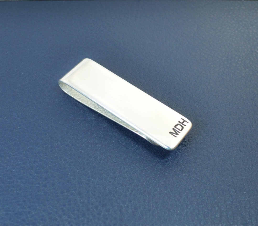 Sterling Silver Money Clip, Customized With Free Engraving. - Etsy
