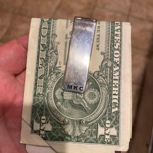 Sterling Silver Money Clip, Customized With Free Engraving. - Etsy