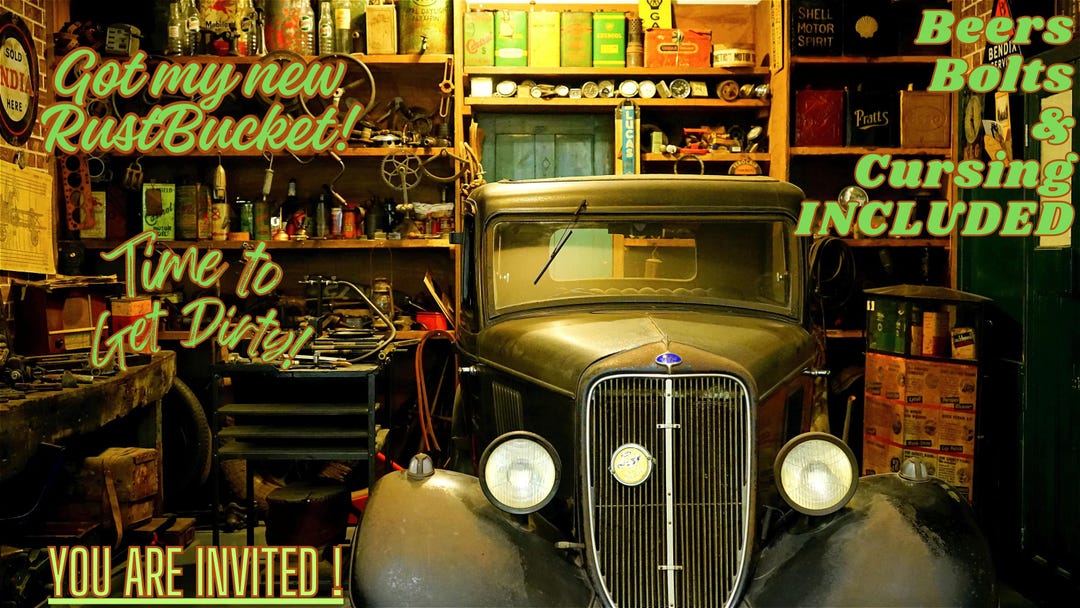 Garage Night Party Invite: Beers, Bolts & Chaos - Editable Canva ...