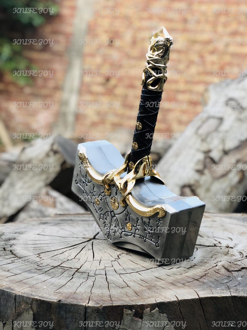 Handmade God of War Thor Hammer | Ragnarok Viking Metal Prop ...